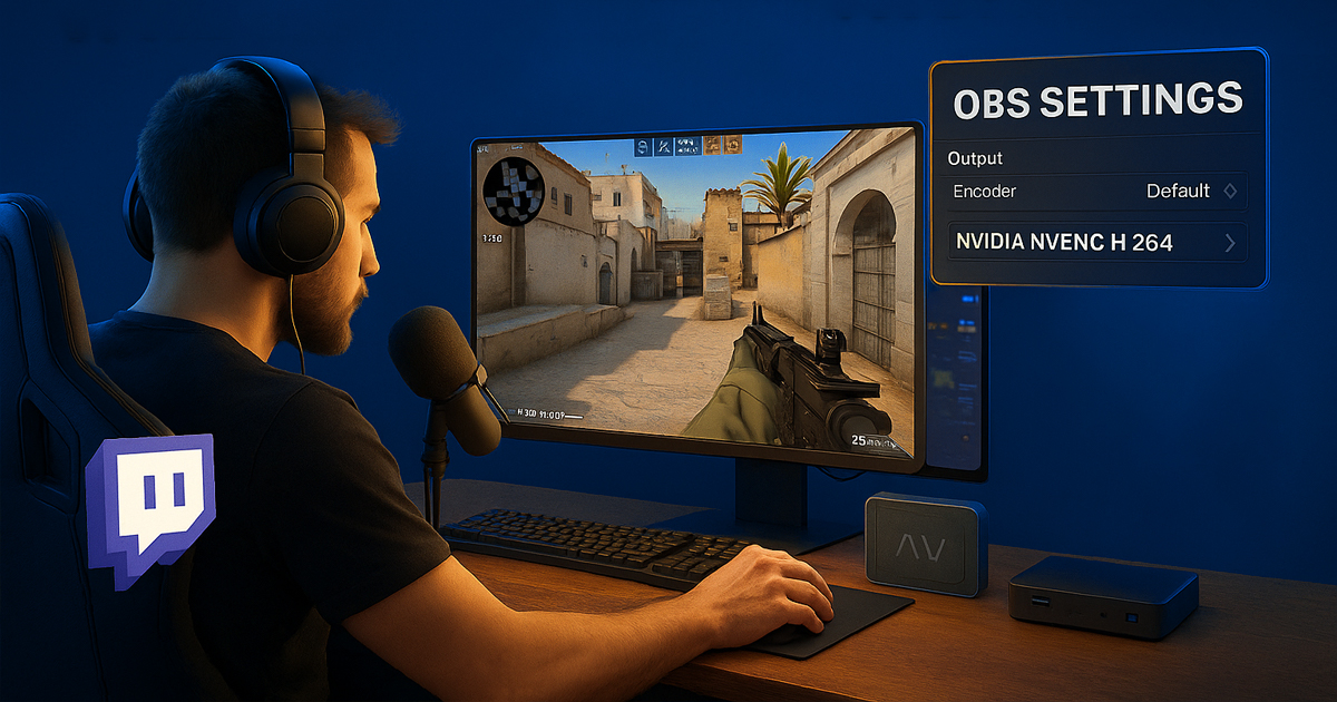 Стримим CS2 без потери FPS: оптимальные настройки OBS, NVENC и CPU-кодека